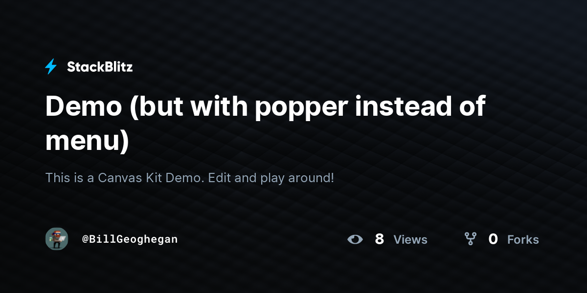 Demo (but with popper instead of menu) - StackBlitz