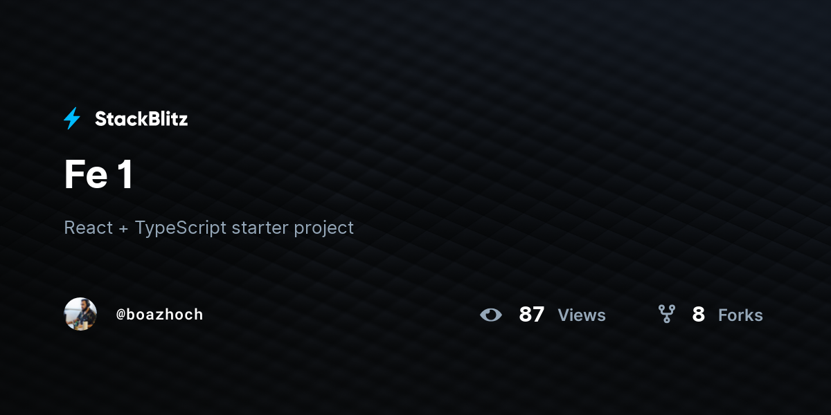 Fe 1 - StackBlitz