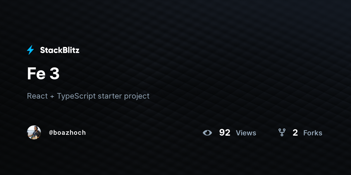 Fe 3 - StackBlitz