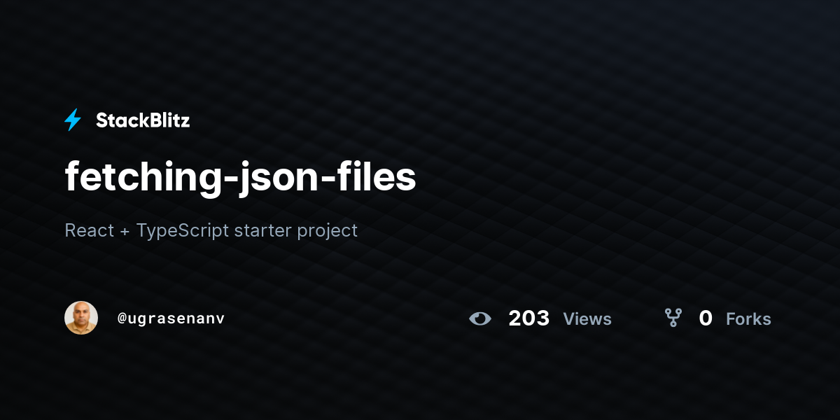 fetching-json-files - StackBlitz