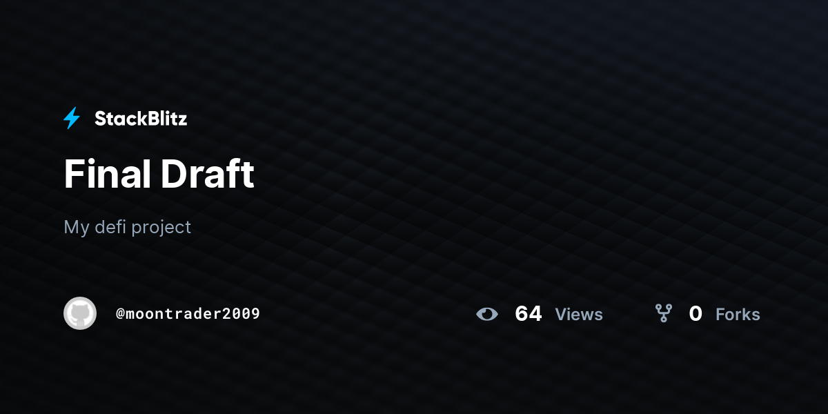 Final Draft - StackBlitz