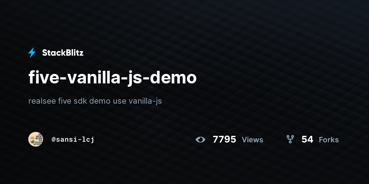 five-vanilla-js-demo - StackBlitz