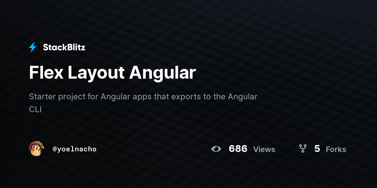 Flex Layout Angular - StackBlitz