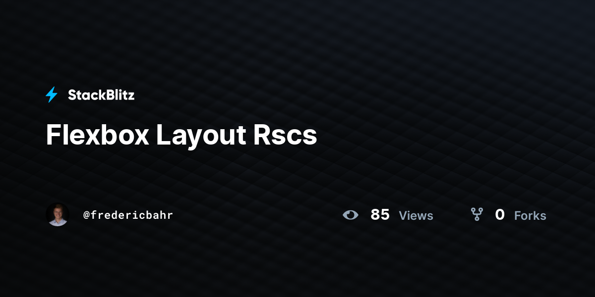 Flexbox Layout Rscs - StackBlitz