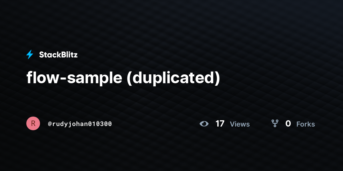 flow-sample (duplicated) - StackBlitz