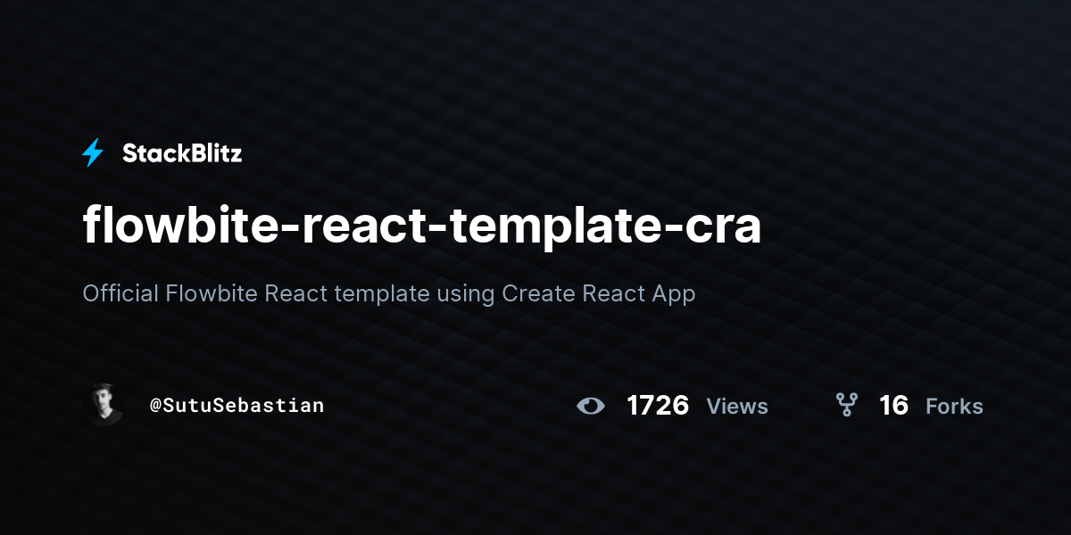 flowbite-react-template-cra - StackBlitz