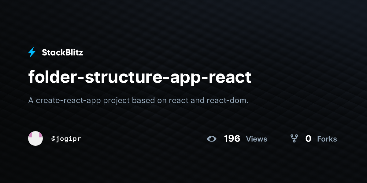 folder-structure-app-react - StackBlitz