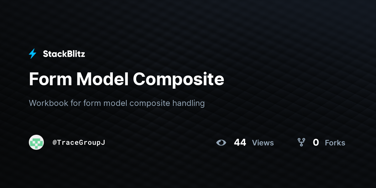 Form Model Composite - StackBlitz