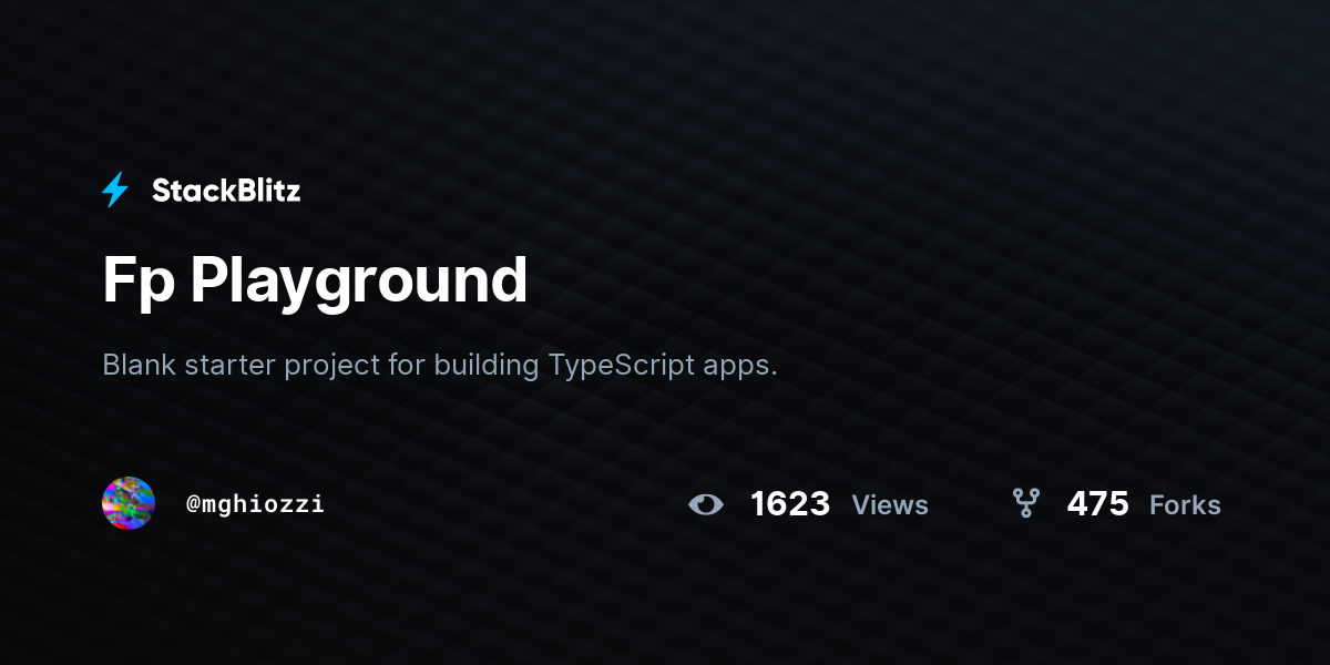 Fp Playground - StackBlitz
