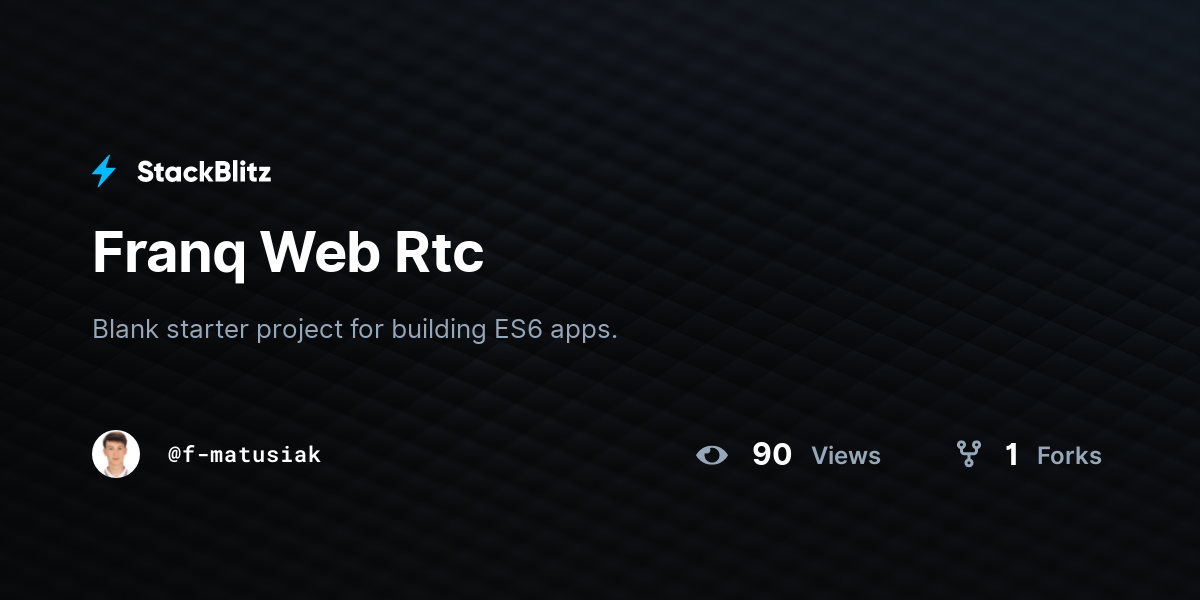 Franq Web Rtc - StackBlitz