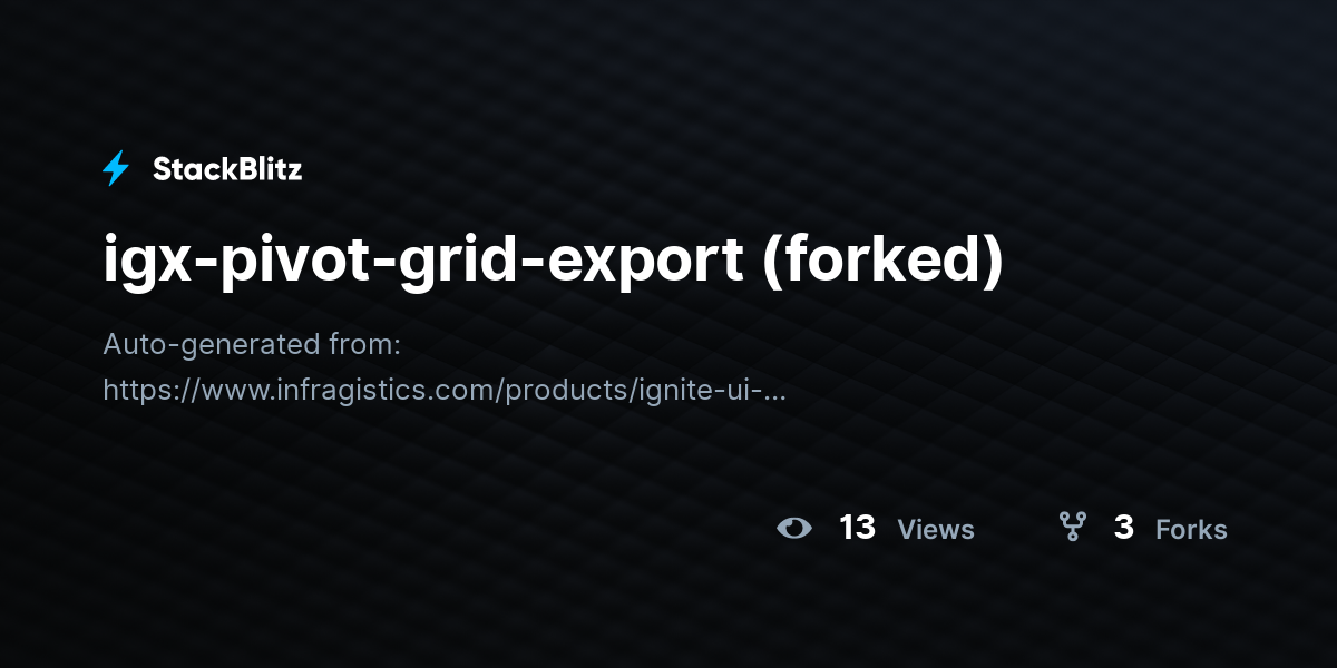 igx-pivot-grid-export (forked) - StackBlitz