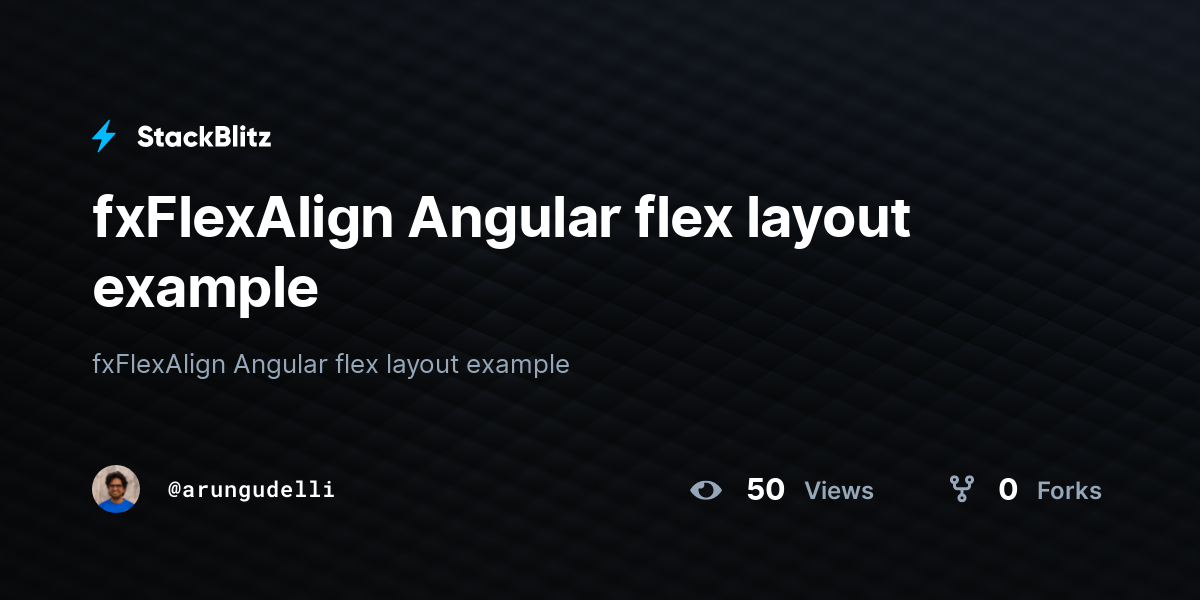 fxFlexAlign Angular flex layout example - StackBlitz fxFlexAlign Angular flex layout example - StackBlitz