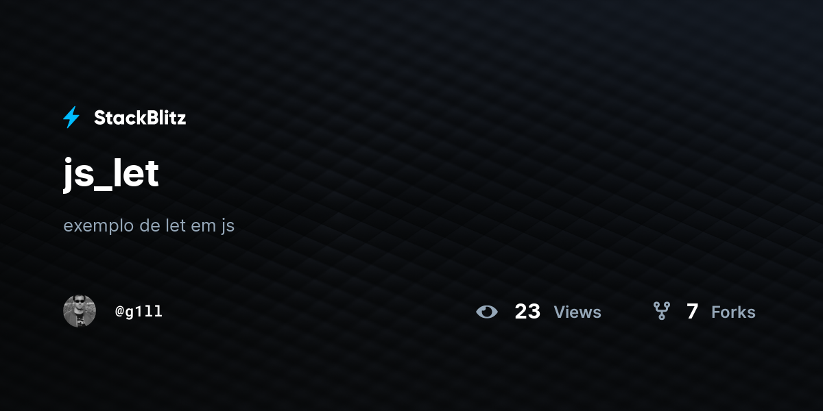js_let - StackBlitz