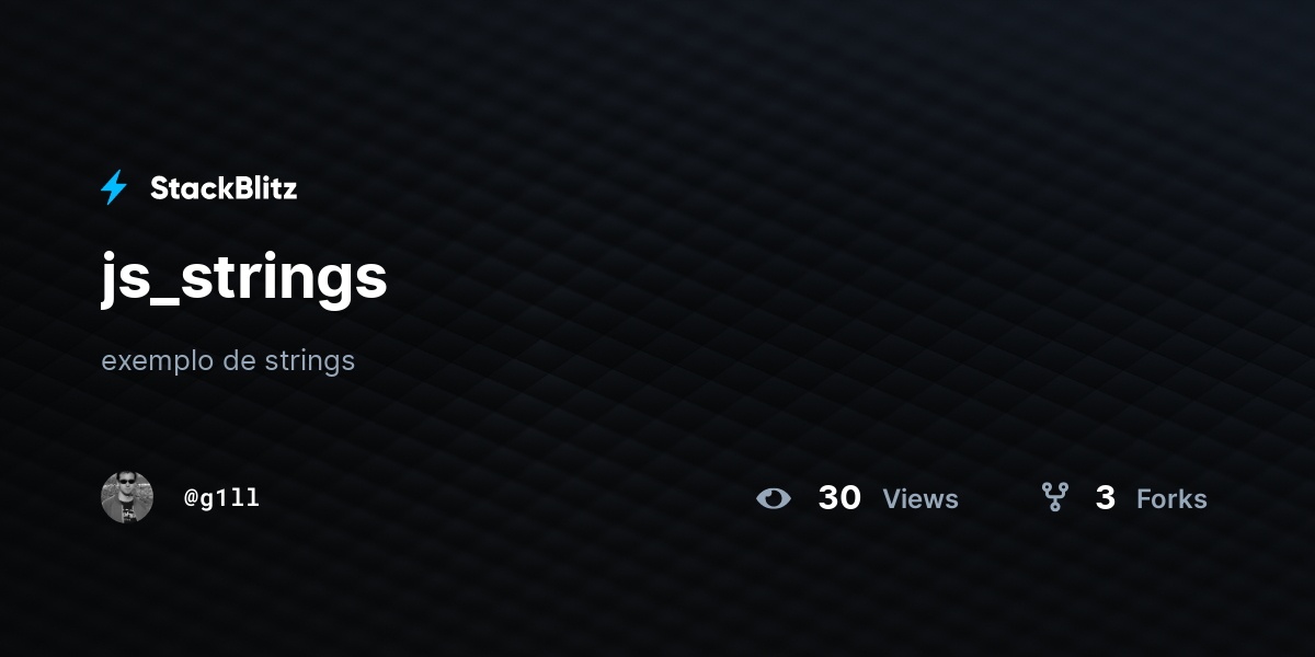 js_strings - StackBlitz