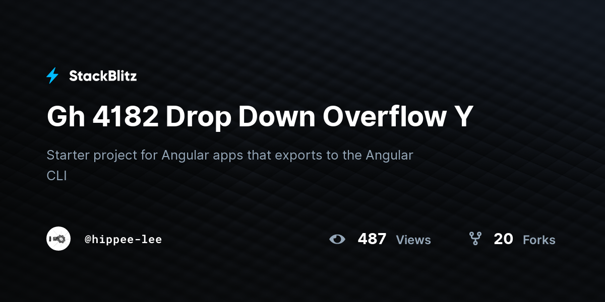 Gh 4182 Drop Down Overflow Y - StackBlitz