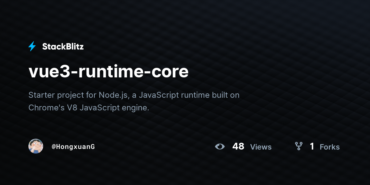 vue3-runtime-core - StackBlitz
