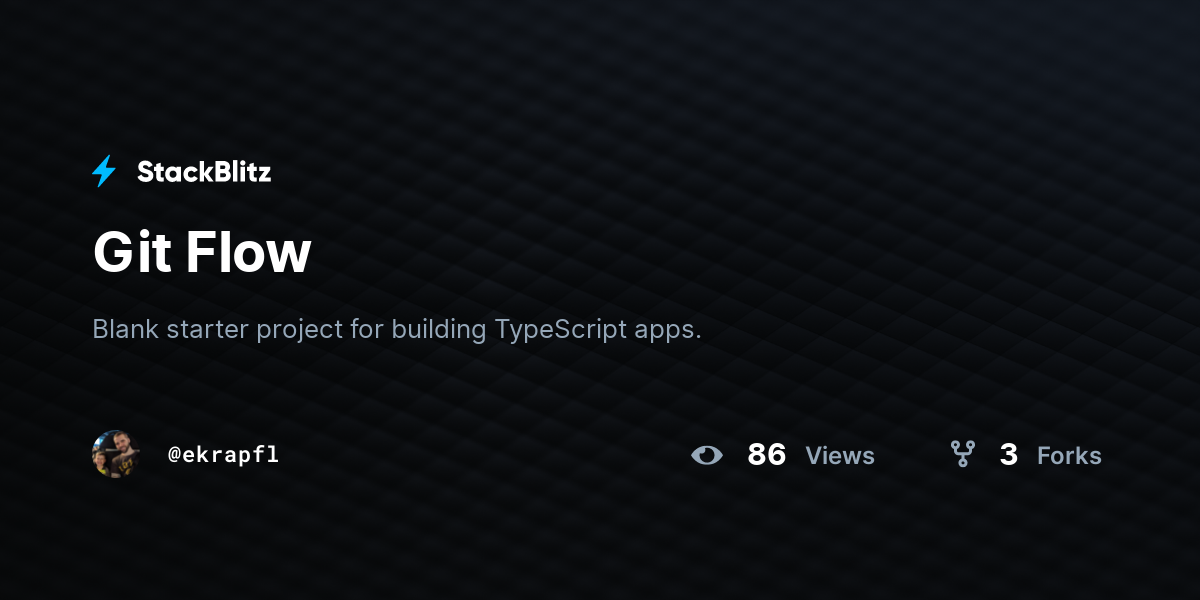 Git Flow - StackBlitz