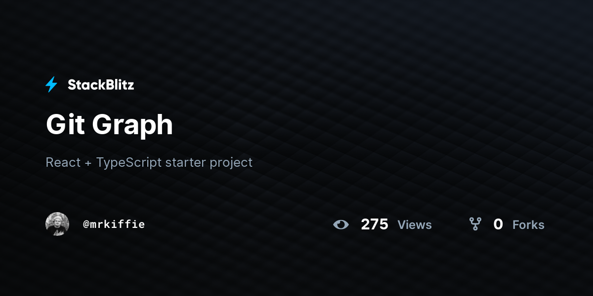 Git Graph - StackBlitz