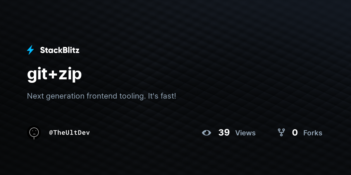 git+zip - StackBlitz