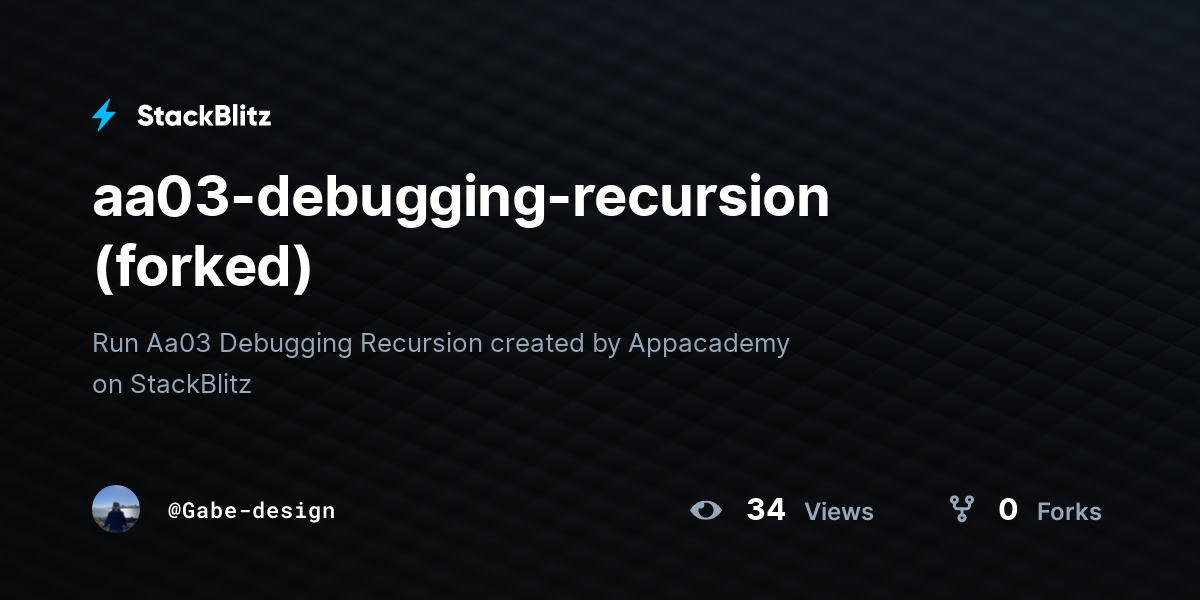 aa03-debugging-recursion (forked) - StackBlitz