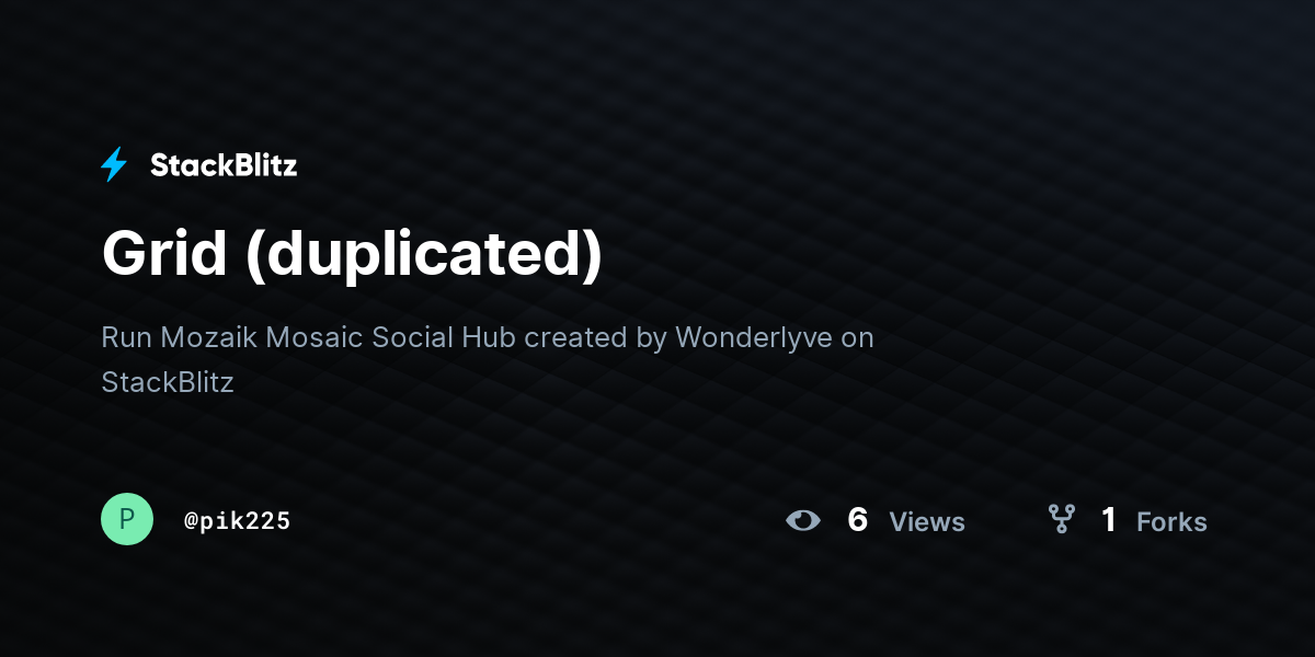 Grid (duplicated) - StackBlitz