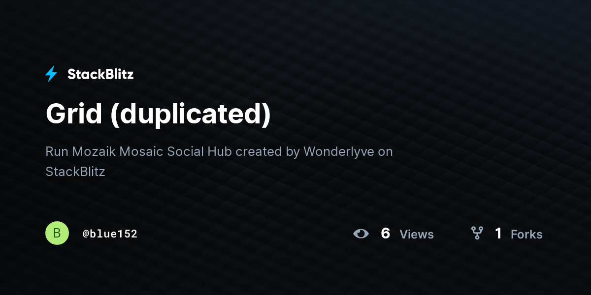 Grid (duplicated) - StackBlitz