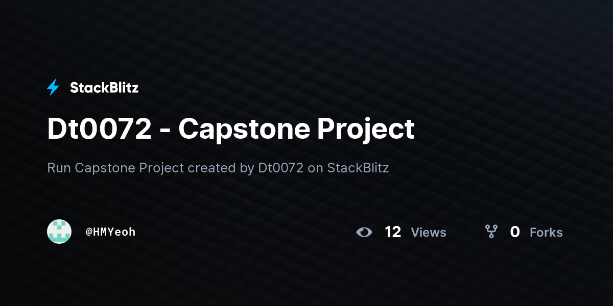 Dt0072 - Capstone Project - StackBlitz