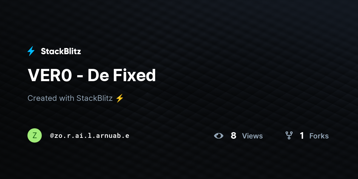 VER0 - De Fixed - StackBlitz