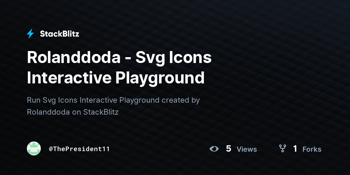 Rolanddoda - Svg Icons Interactive Playground - StackBlitz