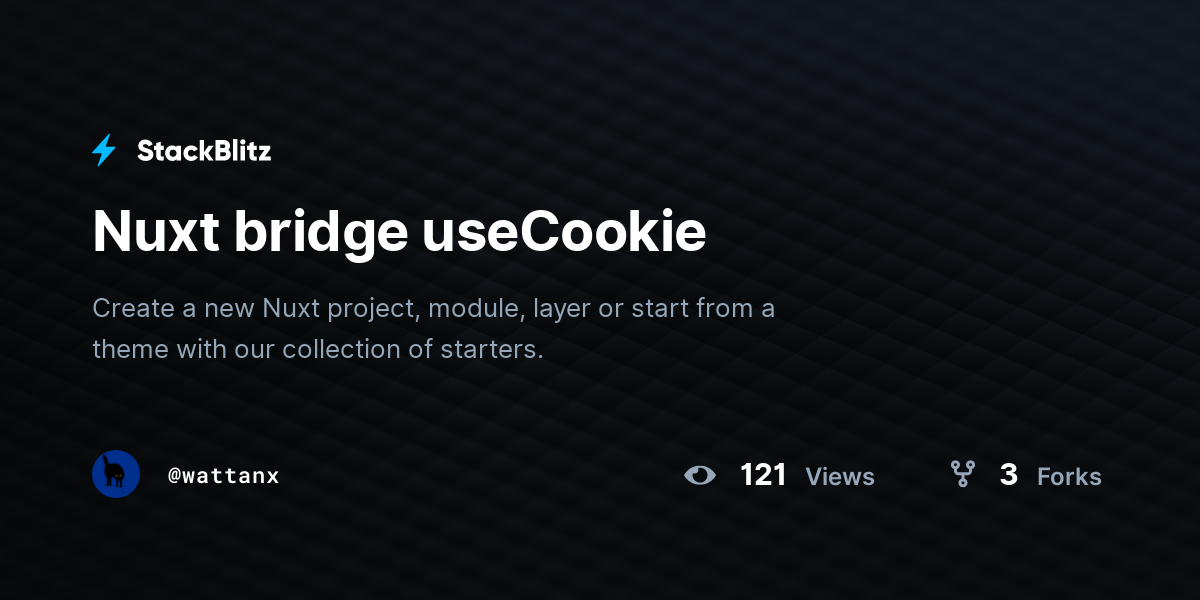Nuxt bridge useCookie - StackBlitz