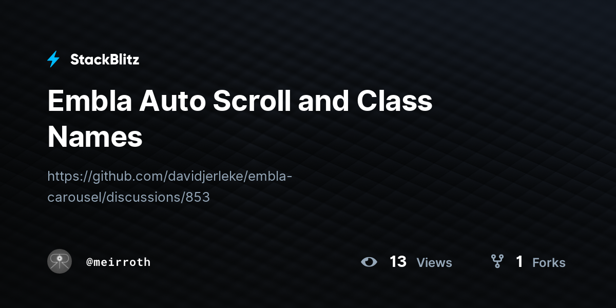 Embla Auto Scroll and Class Names - StackBlitz