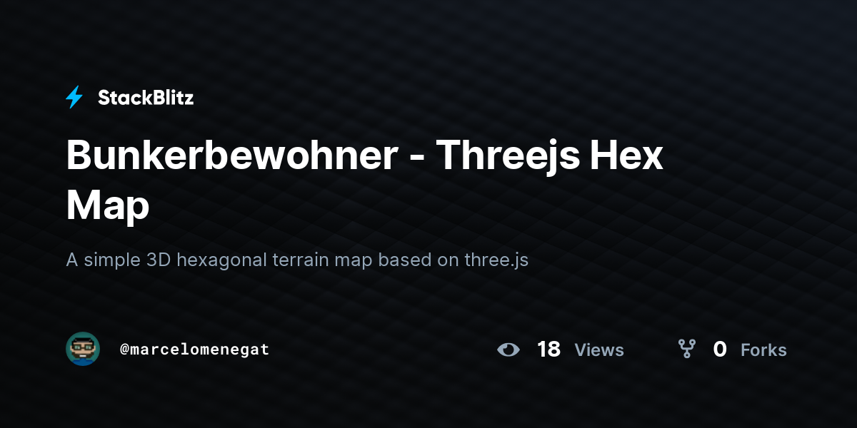 Bunkerbewohner - Threejs Hex Map - StackBlitz