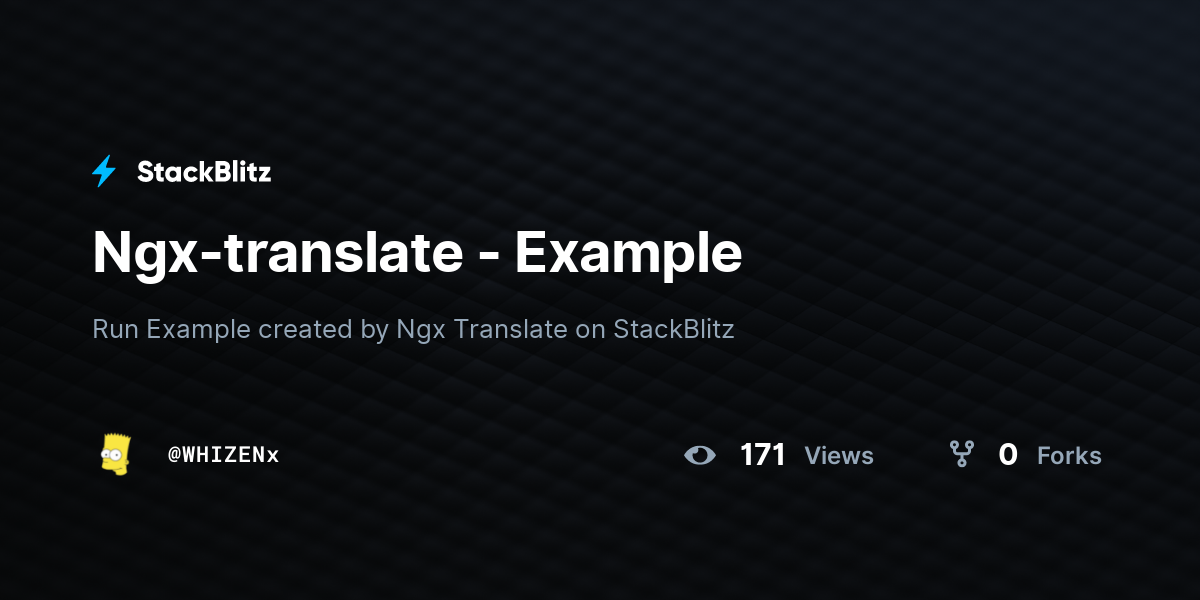 Ngx-translate - Example - StackBlitz