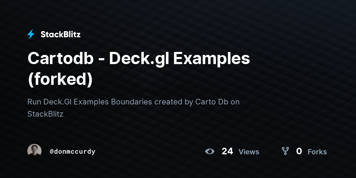 Cartodb - Deck.gl Examples (forked) - StackBlitz