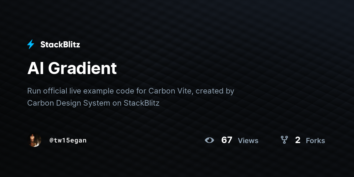 AI Gradient - StackBlitz