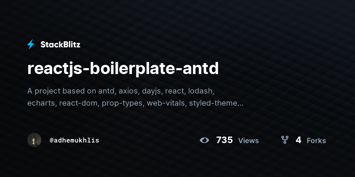 reactjs-boilerplate-antd - StackBlitz reactjs-boilerplate-antd - StackBlitz