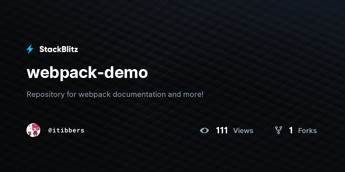 webpack-demo - StackBlitz