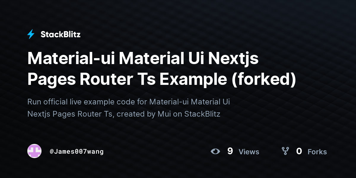 Material-ui Material Ui Nextjs Pages Router Ts Example (forked ...