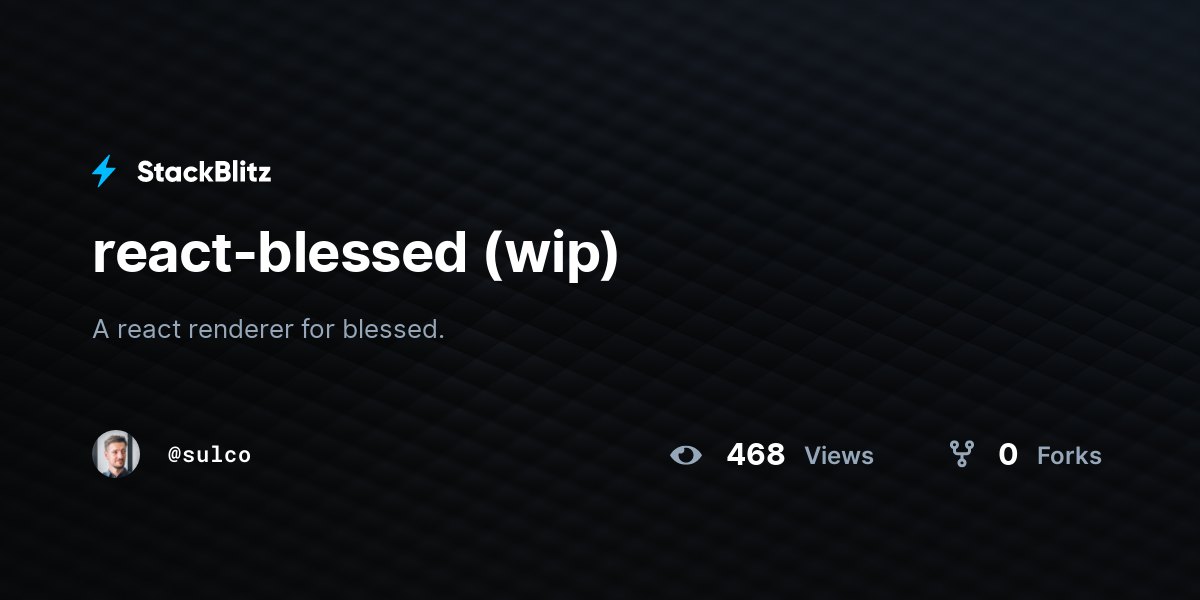 react-blessed (wip) - StackBlitz