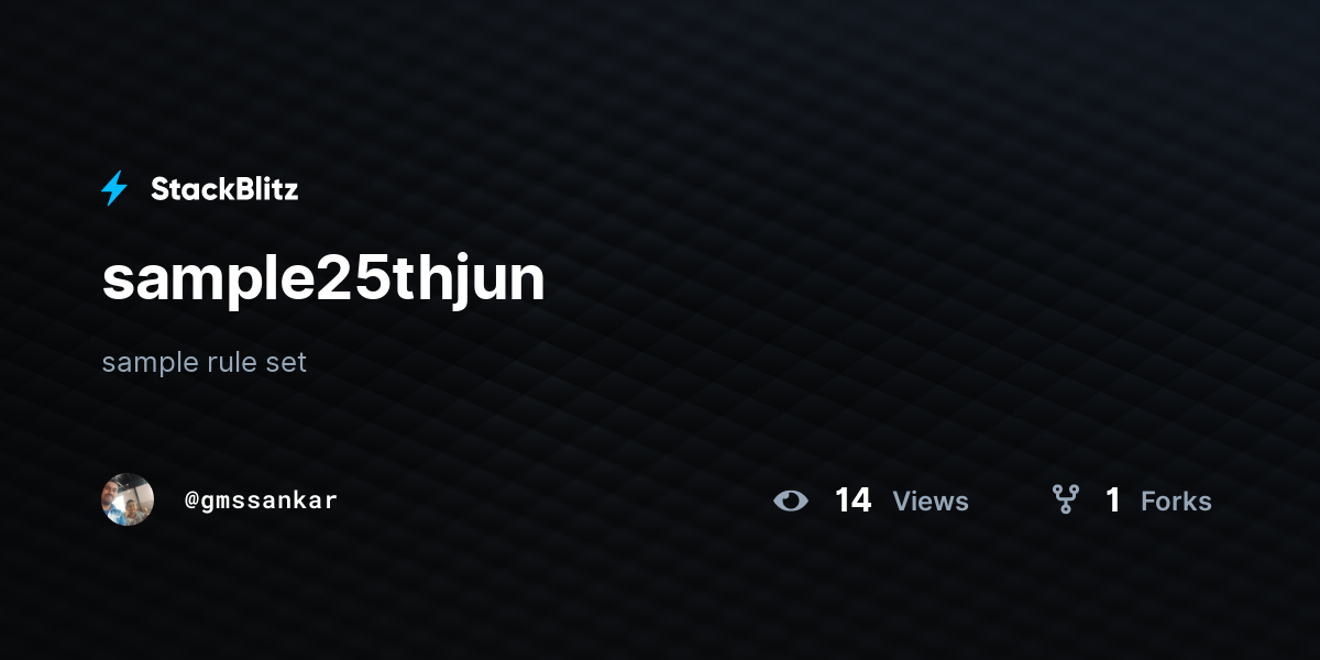 sample25thjun - StackBlitz