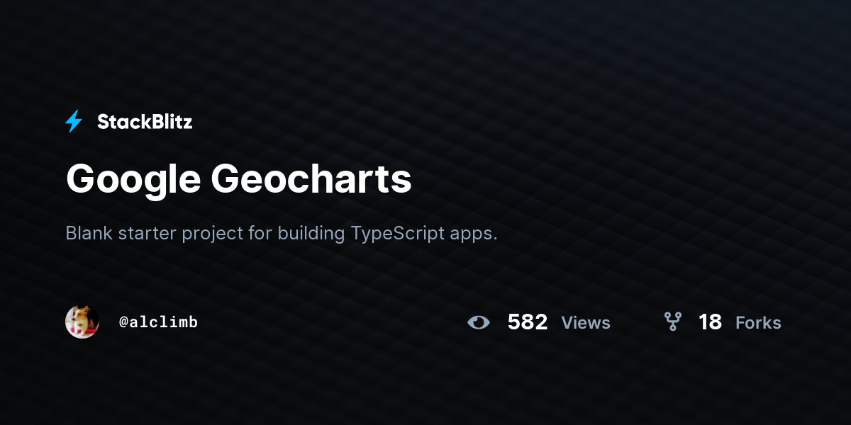 Google Geocharts - StackBlitz
