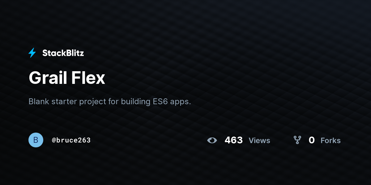 Grail Flex - StackBlitz