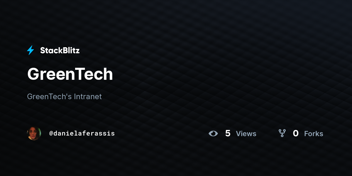 GreenTech - StackBlitz