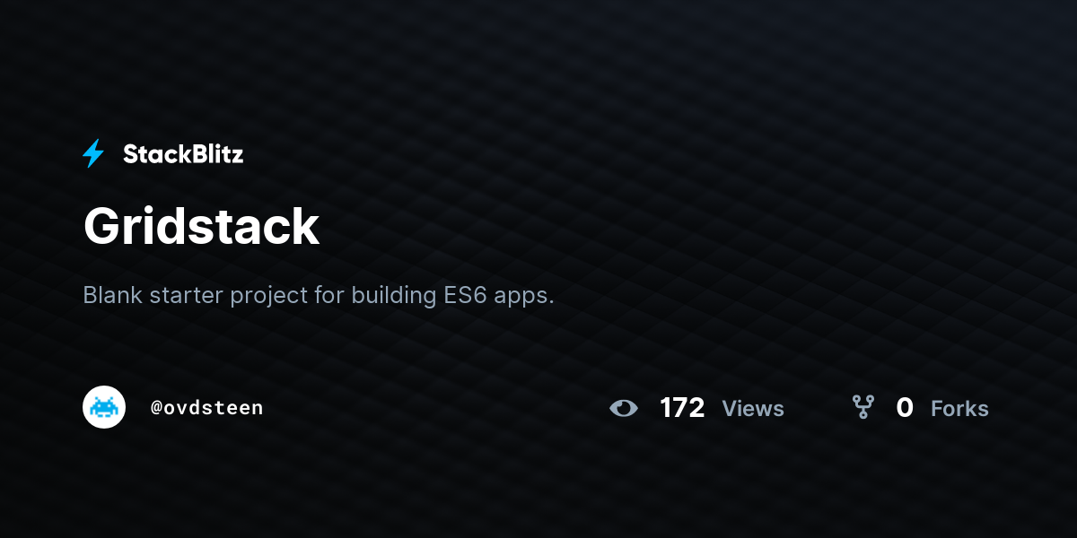 Gridstack - StackBlitz