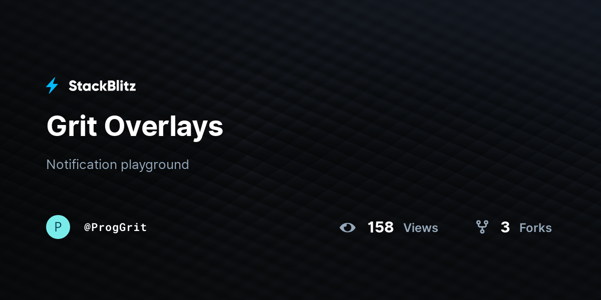 Grit Overlays - StackBlitz