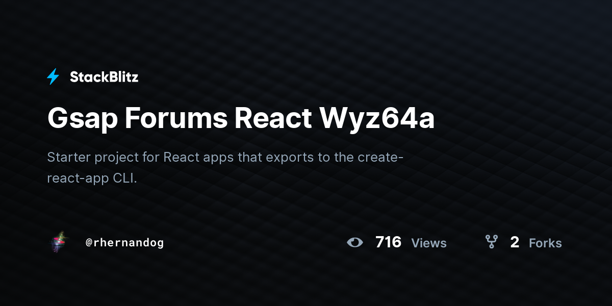 Gsap Forums React Wyz64a - StackBlitz