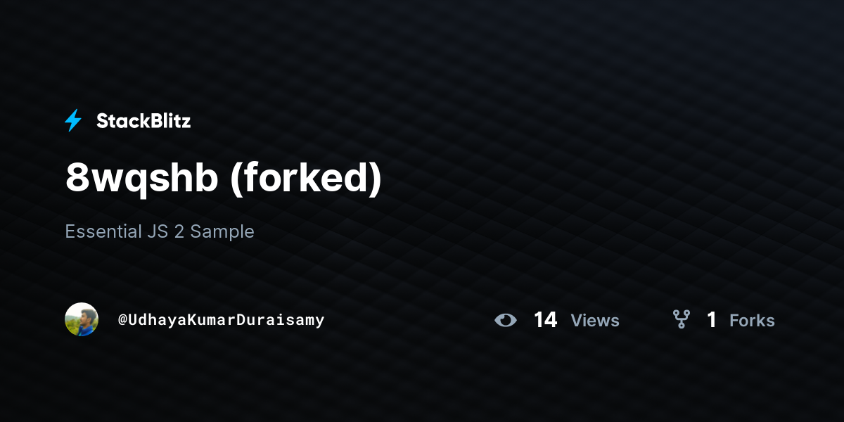 8wqshb (forked) - StackBlitz