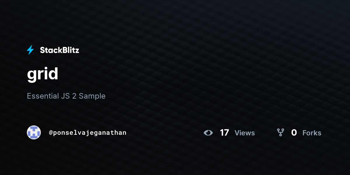 grid - StackBlitz