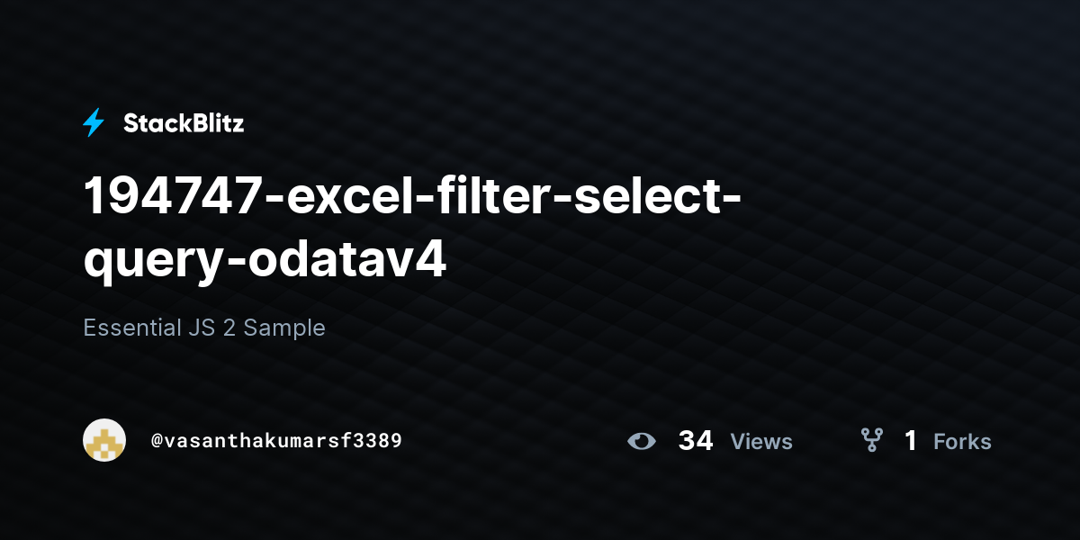 194747-excel-filter-select-query-odatav4 - StackBlitz