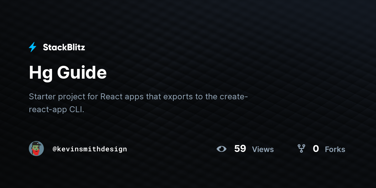 Hg Guide - StackBlitz